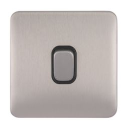 Schneider Electric Lisse Deco 10AX 1-Gang 2-Way Light Switch Brushed ...