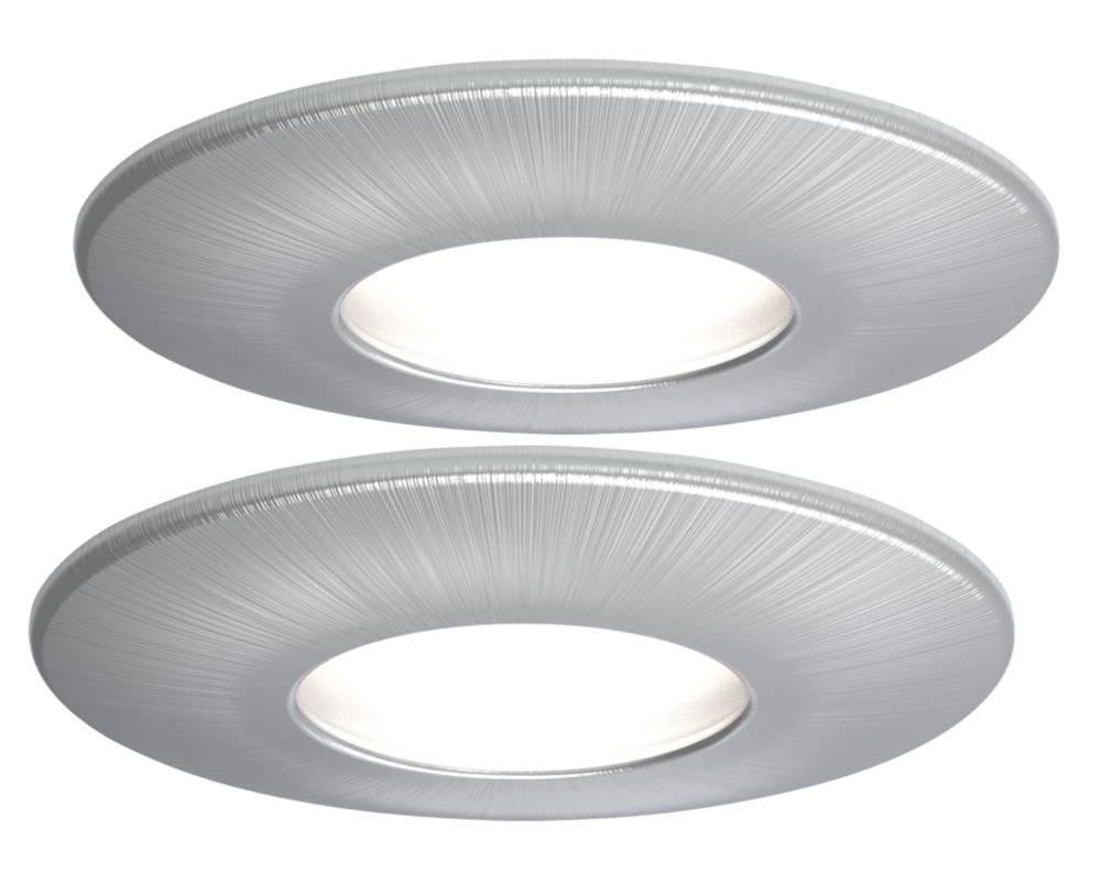 4lite Fixed Fire Rated LED Smart Downlights Satin Chrome 5W 440lm 2 ...