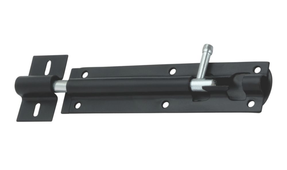 Smith & Locke Adjustable Barrel Gate Bolt Black 152mm - Screwfix