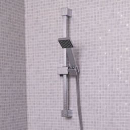 ETAL Pour Slide Rail Shower Kit Chrome - Screwfix