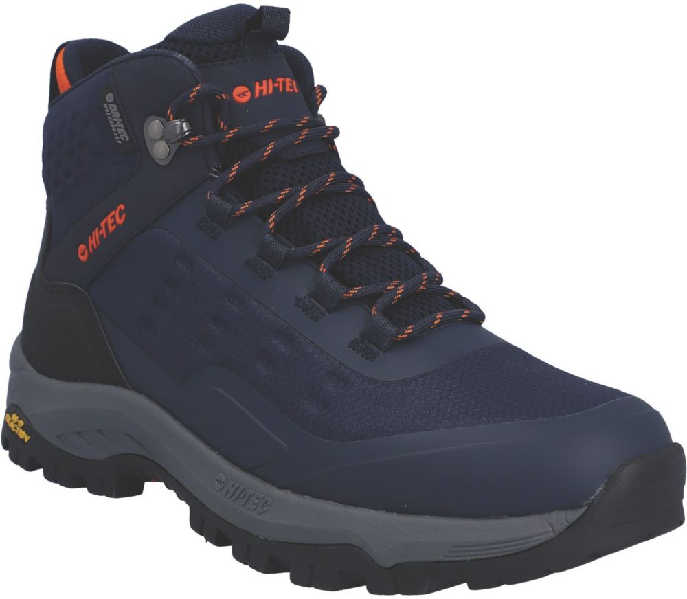 Hi-Tec Size 12 Navy Waterproof Non Safety Work Boots - Screwfix