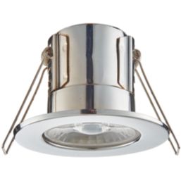 LAP Cosmoseco Fixed Fire Rated LED Downlight Chrome 5.8W 450lm - Screwfix