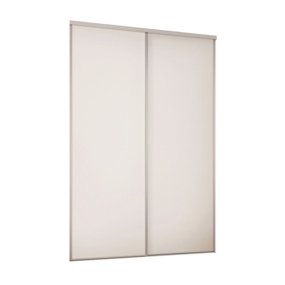 Spacepro Classic 2-Door Sliding Wardrobe Door Kit Cashmere Frame ...