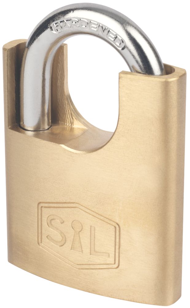 Smith & Locke Brass Closed Shackle Padlock 50mm | Padlocks | Screwfix.com