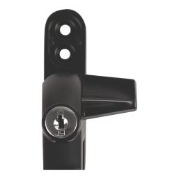 Smith & Locke Left-Handed Window Handle Matt Black - Screwfix