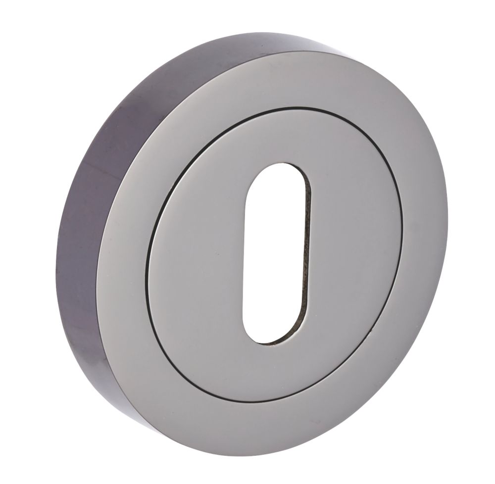 Smith & Locke Standard Escutcheon (Single) Black Nickel 50mm - Screwfix