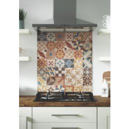 Splashwall Brown/Blue/Yellow/Red Alloy Splashback 2440mm x 600mm x 4mm ...