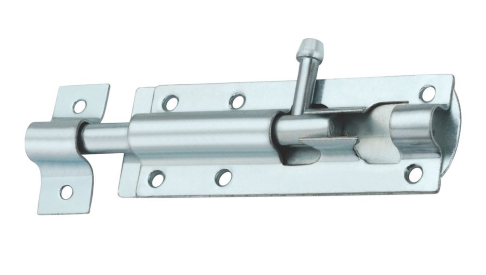 Smith & Locke Tower Gate Bolt Silver 102mm - Screwfix