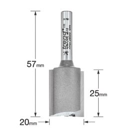 Trend 4/6X1/4TC 1/4" Straight Router Cutter 20mm x 25mm - Screwfix