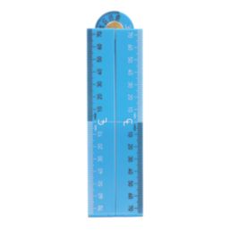 OX Pro Tuff (Cyan) Foldable Ruler 600mm - Screwfix