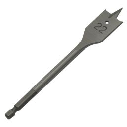 Flat Wood Drill Bit 22mm x 152mm - Screwfix