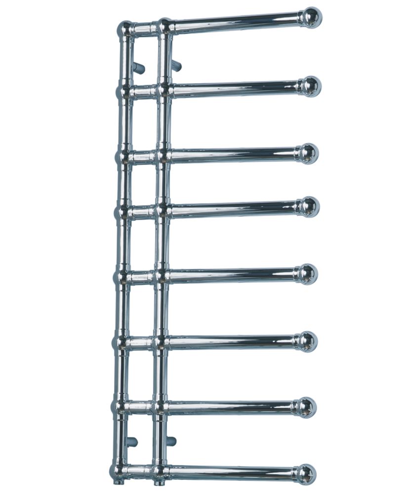 Towelrads 1200mm x 500mm 1945BTU Chrome Flat Designer Towel Radiator ...