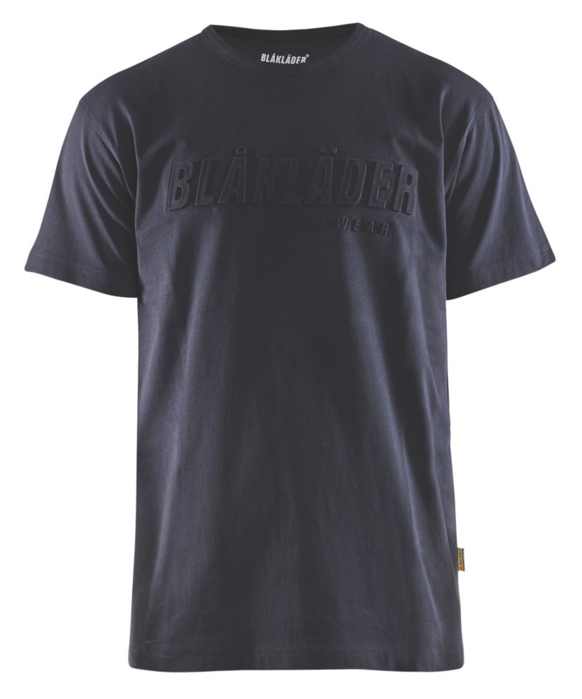 Blaklader 3D Short Sleeve T-Shirt Navy X Small 34" Chest - Screwfix