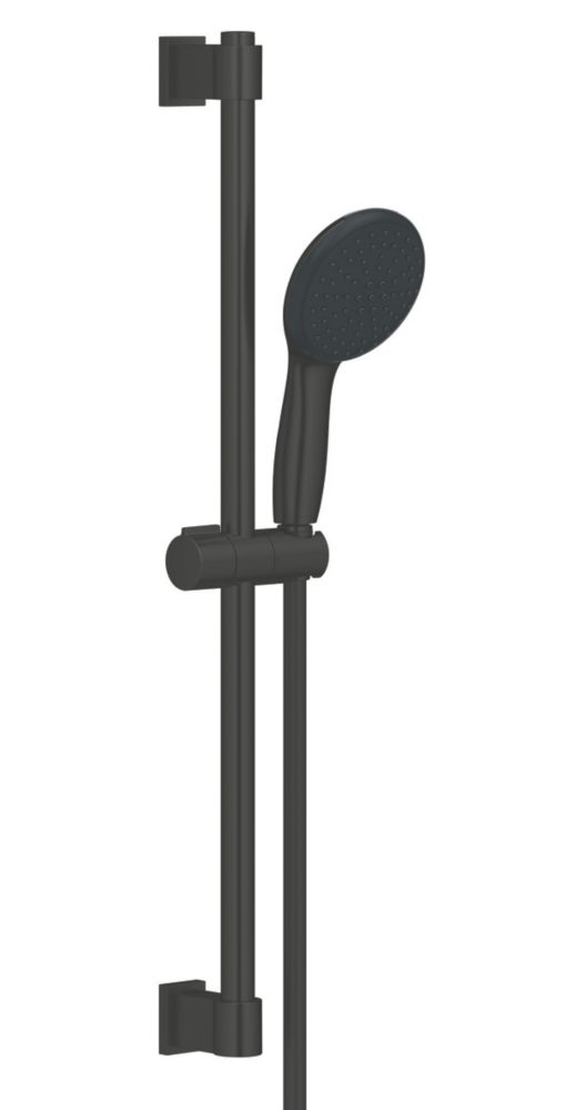 Grohe Vitalio Start 110 Shower Rail Set Matt Black - Screwfix