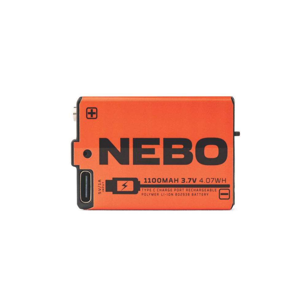 Nebo Rechargeable 802938 3.7V Li-Ion Battery - Screwfix