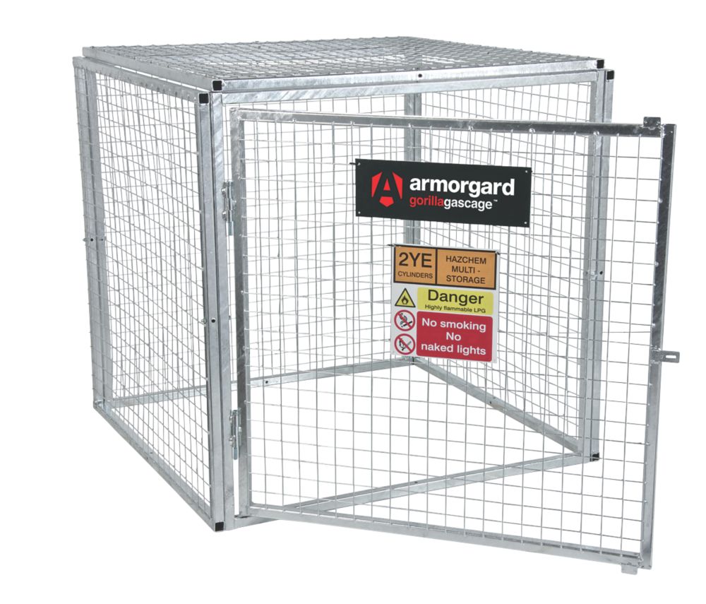 Armorgard Gorilla Gas Cage Silver 1212mm x 1266mm x 1231mm - Screwfix