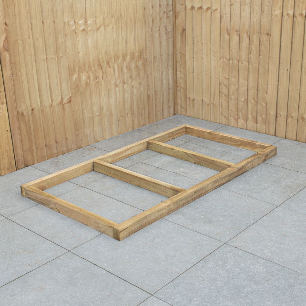 Forest 6' x 3' Timber Shed Base with Assembly - Screwfix