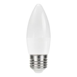 Essentials E27 Candle LED Light Bulb 470lm 4.2W 4 Pack - Screwfix