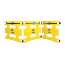 Addgards Keep Your Distance Safety Barriers Yellow/Black 1m 3 Pack ...