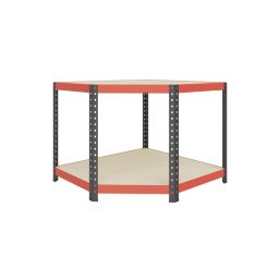 RB Boss Fastlok UDL/PC 4-Tier Metal Garage Shelving Unit 420mm x 750mm ...