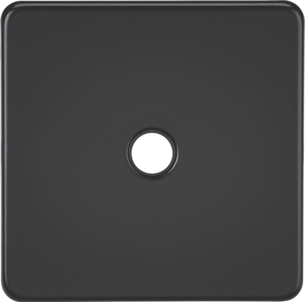 Knightsbridge Screwless 20A Unswitched Flex Outlet Matt Black - Screwfix