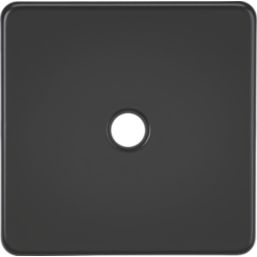 Knightsbridge Screwless 20A Unswitched Flex Outlet Matt Black - Screwfix