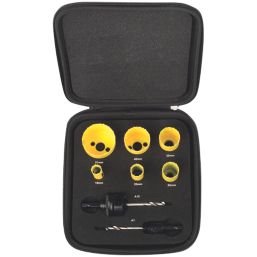 Starrett KFC06021 6-Saw Multi-Material Electricians Fast Cut Holesaw ...