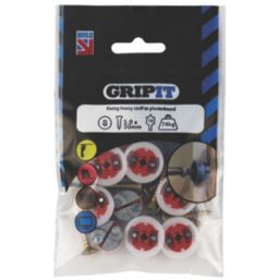 GripIt Plasterboard Fixings 18mm x 14mm 8 Pack - Screwfix