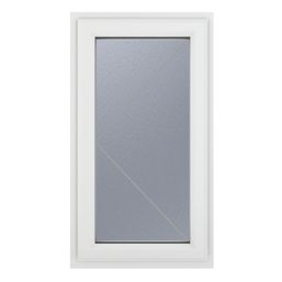 Crystal Left-Hand Opening Obscure Triple-Glazed Casement White uPVC ...