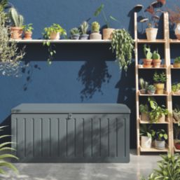 Essentials Catria 490Ltr 5' x 2' (Nominal) Plastic Garden Storage Box ...