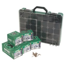 Spax PZ Countersunk Woodscrews Trade Pack 1000 Pcs - Screwfix