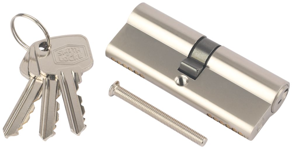 Smith & Locke 6-Pin Euro Cylinder 30-40 (70mm) Nickel - Screwfix