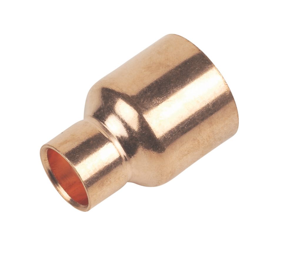 Flomasta Copper End Feed Fitting Reducers F 15mm x M 28mm 2 Pack - Screwfix