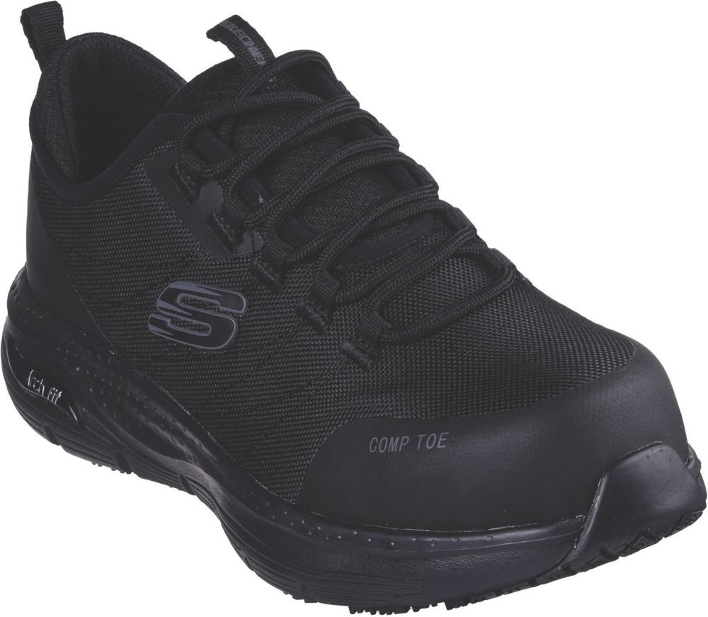 Skechers Size 3 Womens Black Safety Trainers - Screwfix