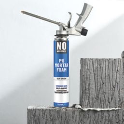 No Nonsense Polyurethane Mortar Foam Gun Grade Yellow 750ml - Screwfix