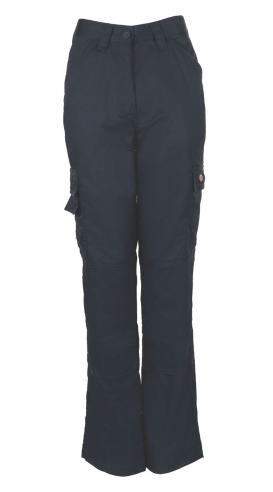 Dickies Flex Womens Everyday Trousers Navy Size 12 31" L - Screwfix