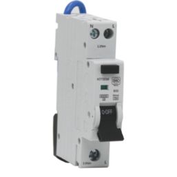 MK Sentry 20A 30mA Type A 2-Pole B Curve Bi-Directional Miniature RCBO - Screwfix