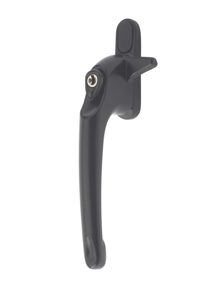 ERA Left-Handed Cockspur Window Handles Black 3 Pack - Screwfix