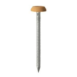 Timco Polymer-Headed Nails Oak Head A4 Stainless Steel Shank 3.2mm x 50mm 100 Pack - Screwfix