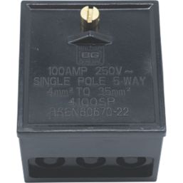 British General 100A Heavy Duty Junction Box 47.4 x 39 x 53mm Brown ...