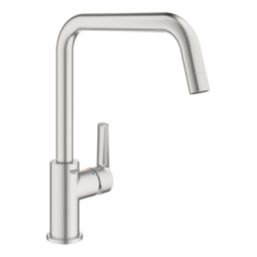Grohe QuickFix Start U-Spout Kitchen Tap Supersteel - Screwfix