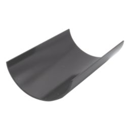 FloPlast RG3AG uPVC Half Round Gutter Anthracite Grey 112mm x 3m - Screwfix