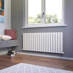 Ximax Oceanus 600mm x 1420mm 2584BTU White Horizontal Designer Radiator ...