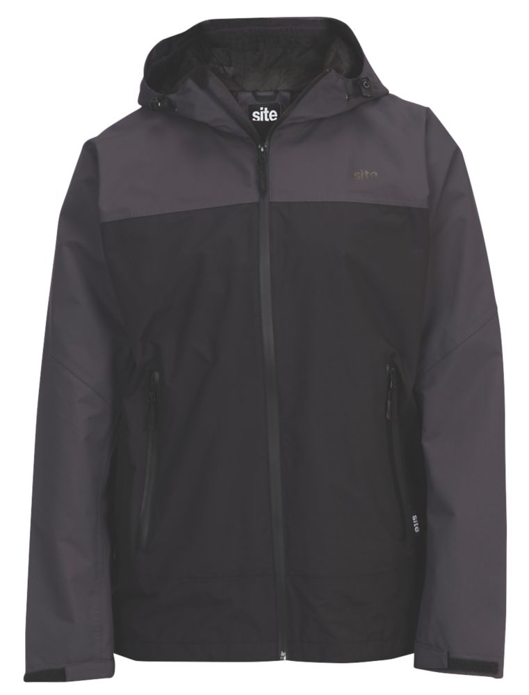 Site Ninebark Waterproof Jacket Grey / Black Large 41" Chest | Work ...