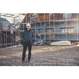 Apache Calgary Stretch Trouser Black 36" W 29" L - Screwfix