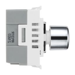 British General Nexus Grid 2-Way LED Grid Dimmer Switch Polished Chrome ...