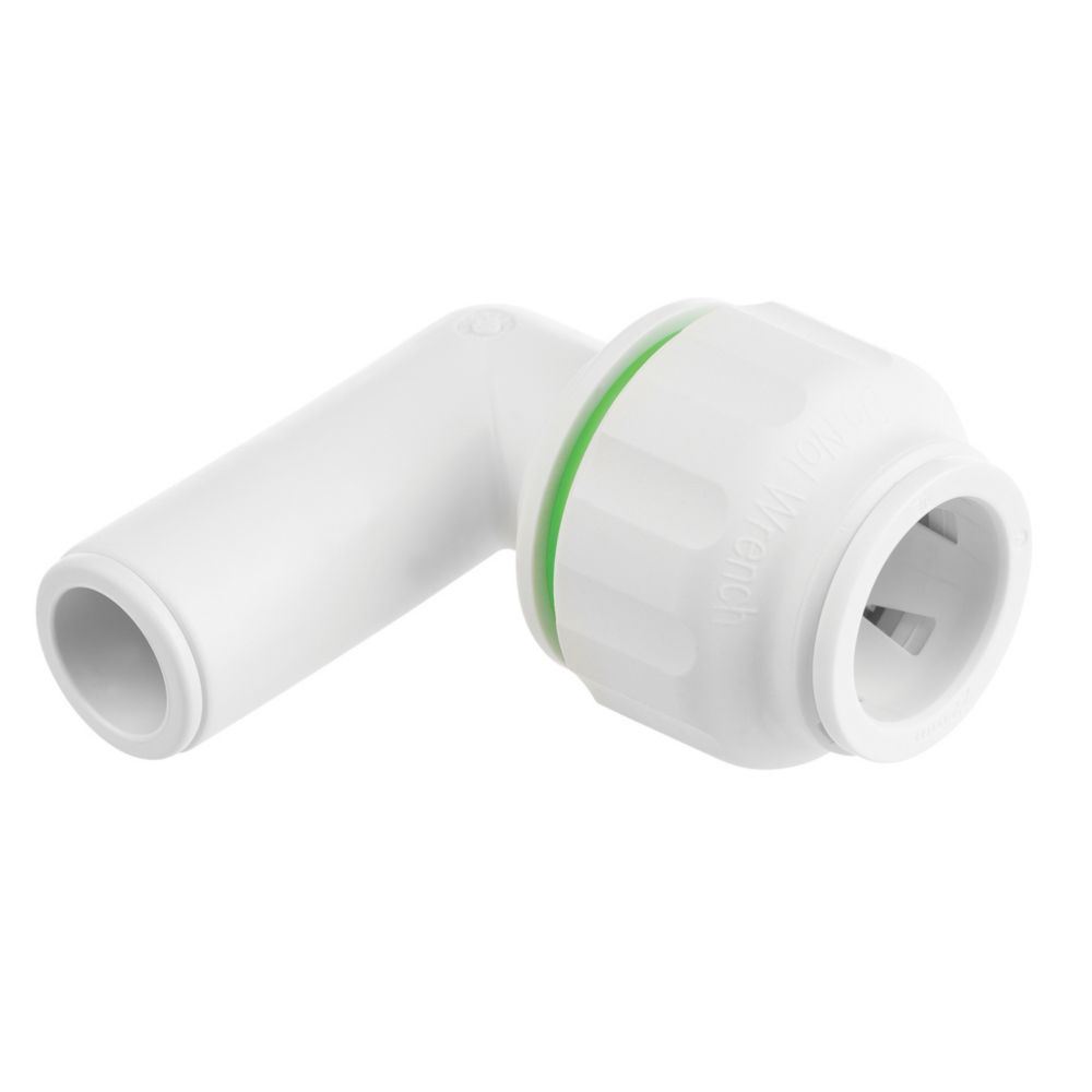 Flomasta Plastic Push-Fit Equal 90° Stem Elbow 22mm - Screwfix