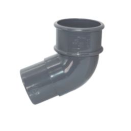 FloPlast MiniFlo 112.5° Round Offset Downpipe Bend Anthracite Grey 50mm - Screwfix