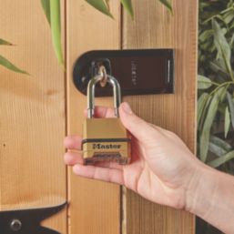 Master Lock Excell Weatherproof Combination Padlock Brass 56mm - Screwfix