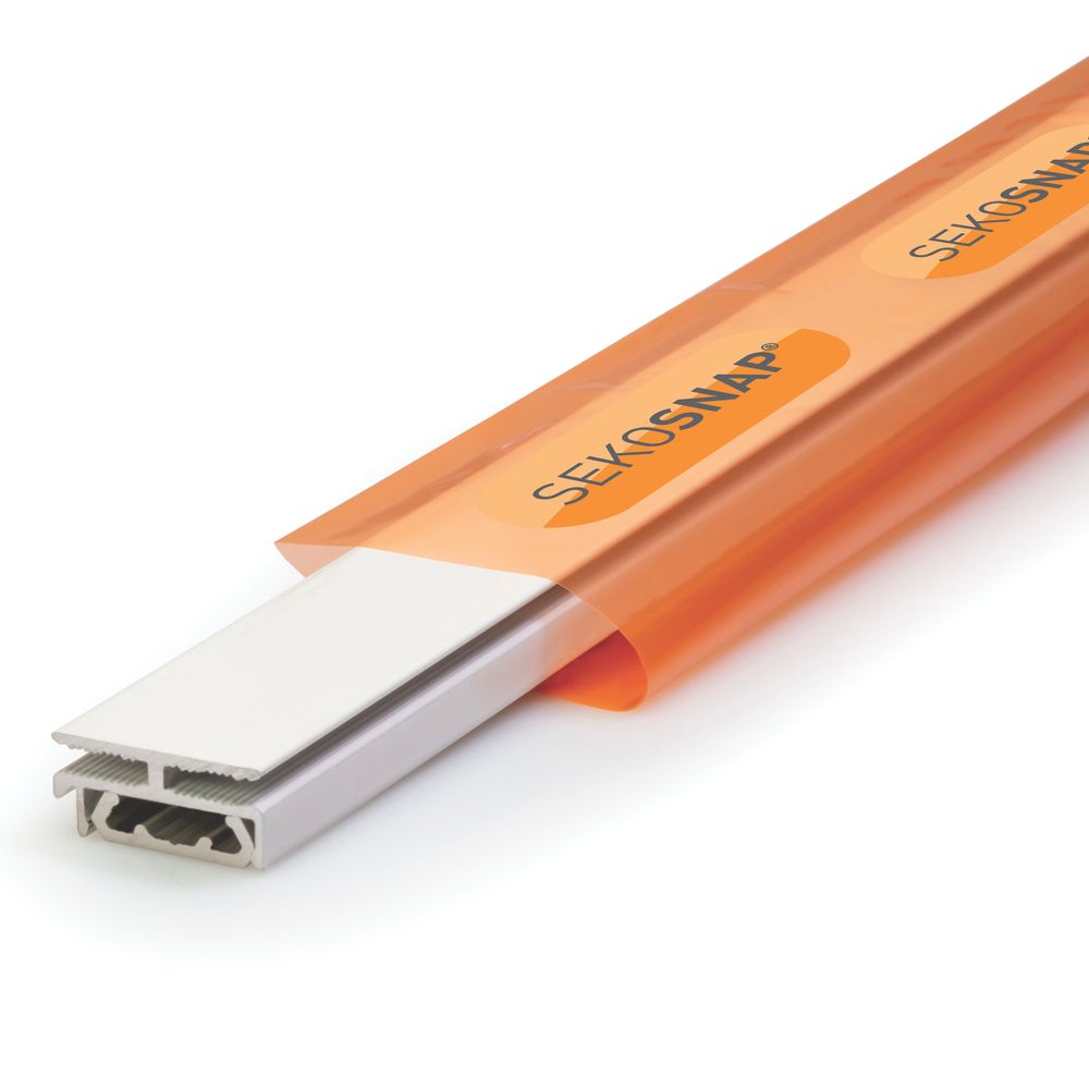 Sekosnap White 3mm H-Connector Fix Bar 3000mm x 27mm - Screwfix